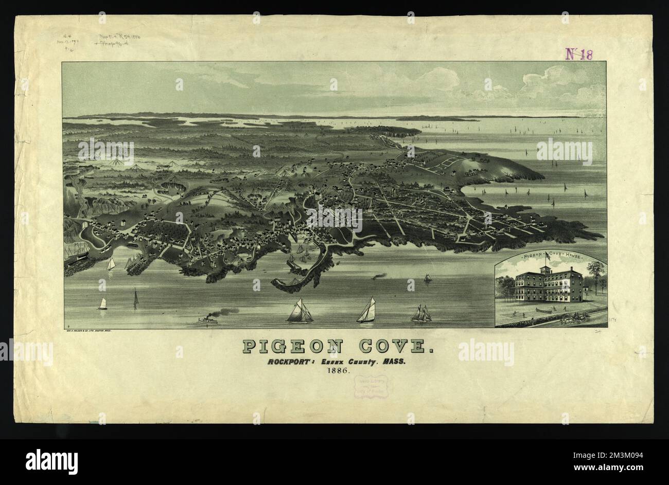 Pigeon Cove, Rockport, Essex County, Mass , Pigeon Cove Mass., Aerial ...