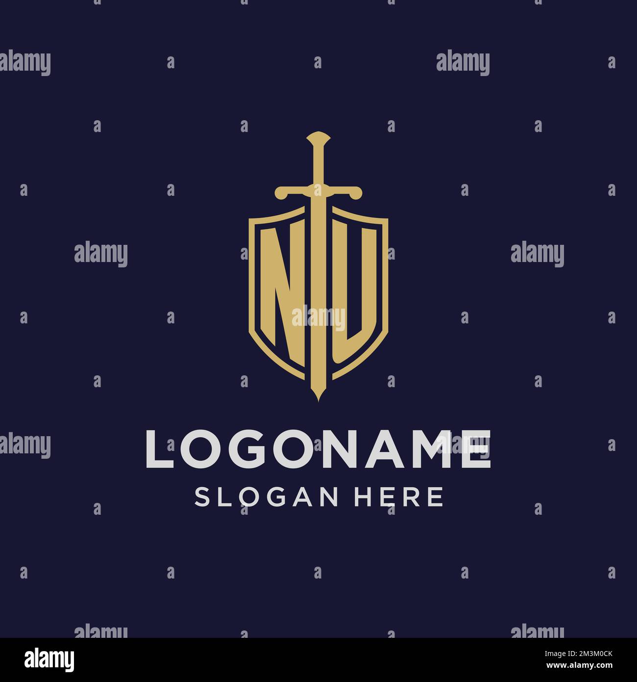 Initial nu hi-res stock photography and images - Alamy