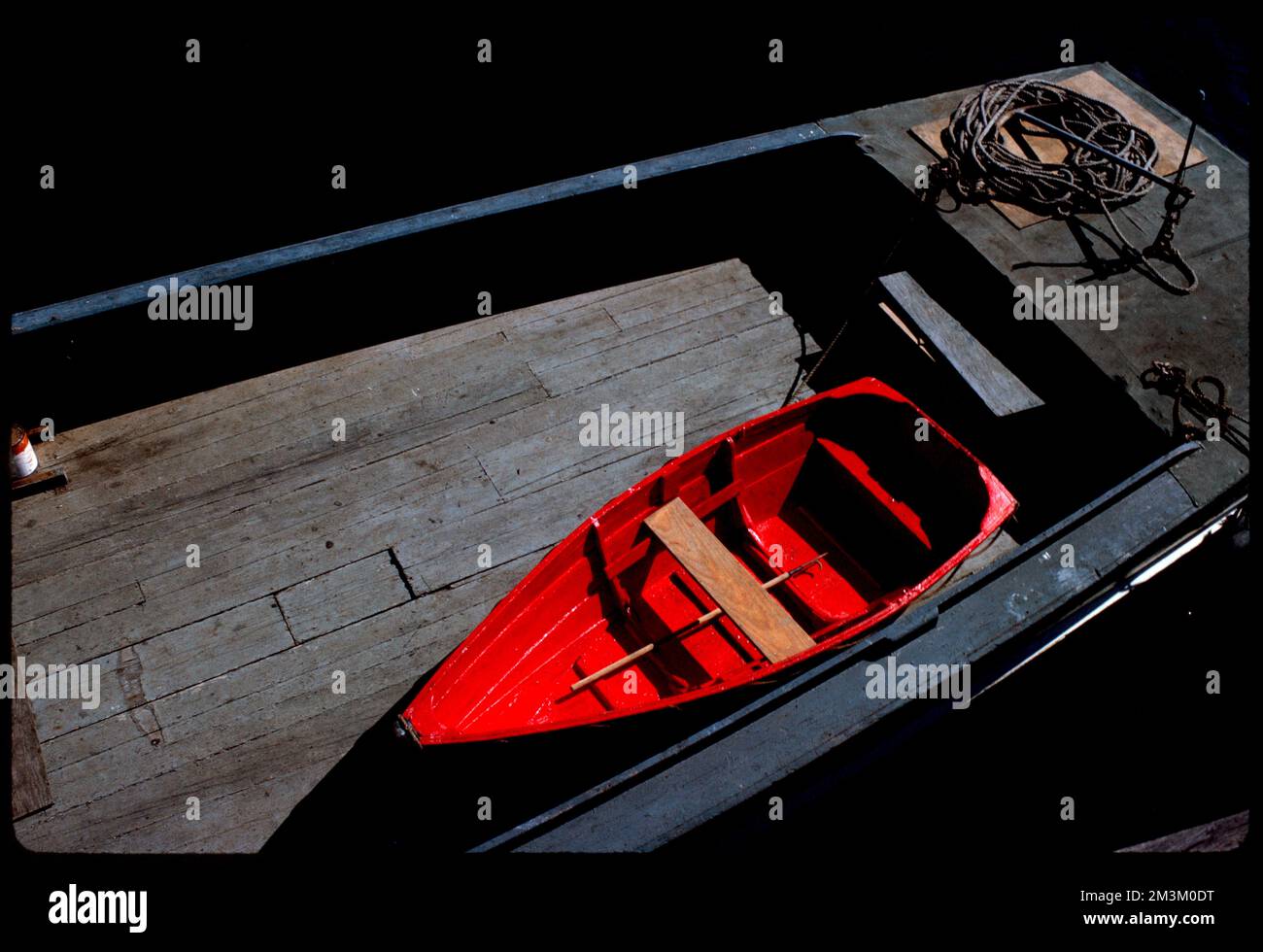 Piggy back , Boats. Edmund L. Mitchell Collection Stock Photo - Alamy