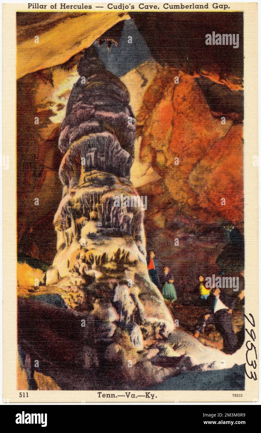 Pillar of Hercules -- Cudjo's Cave, Cumberland Gap, Tenn. -- Va. -- Ky ...