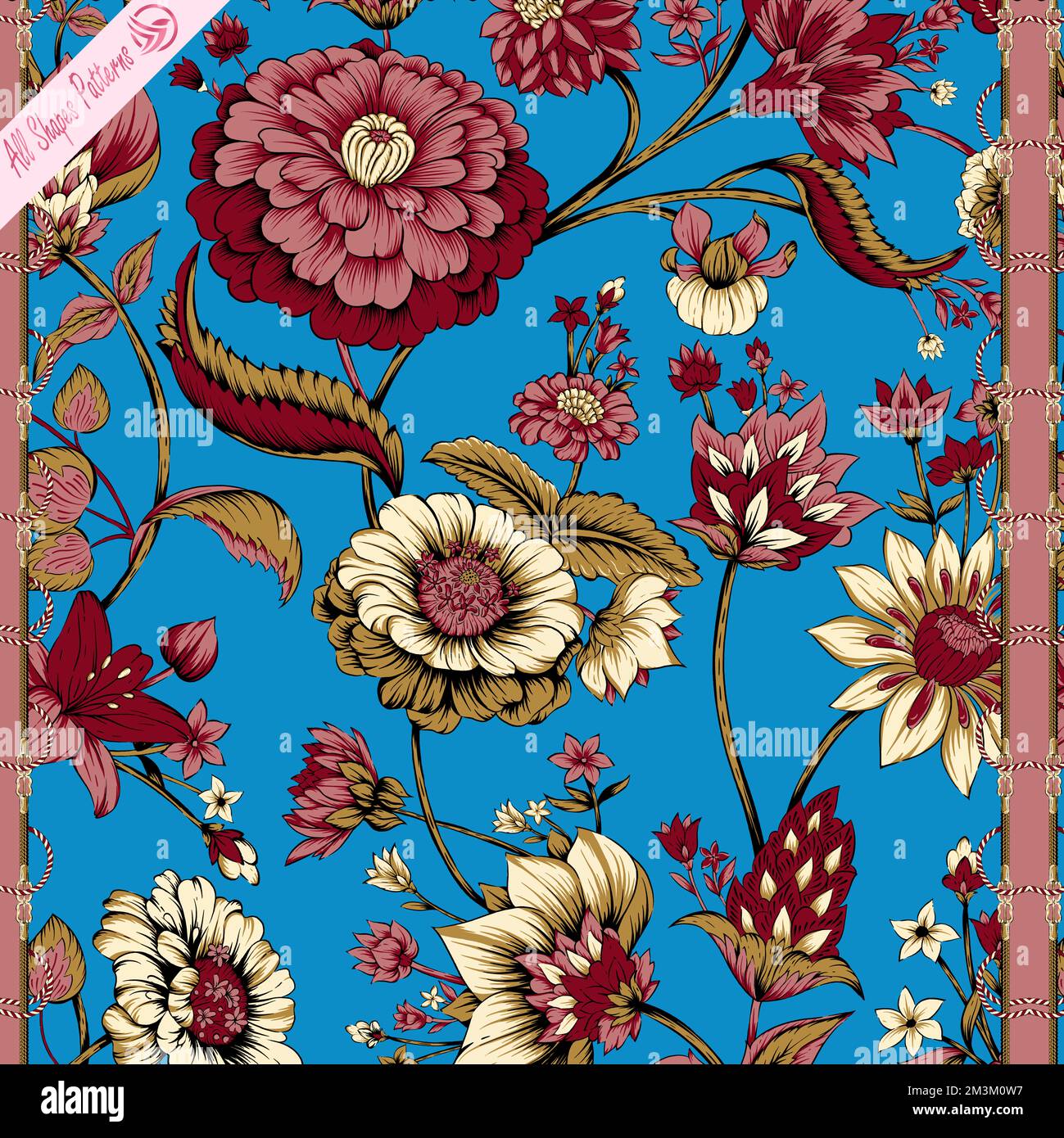 Digital And Textile Print Design Image Stock Photo - Alamy