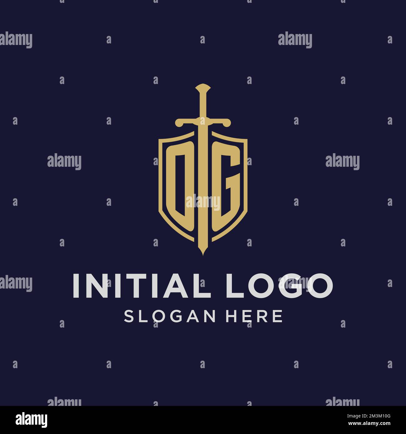Og logo design hi-res stock photography and images - Alamy