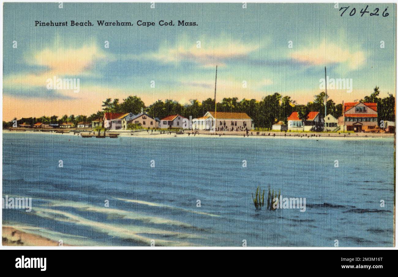 Pinehurst Beach, Wareham, Cape Cod, Mass. , Beaches, Tichnor Brothers ...