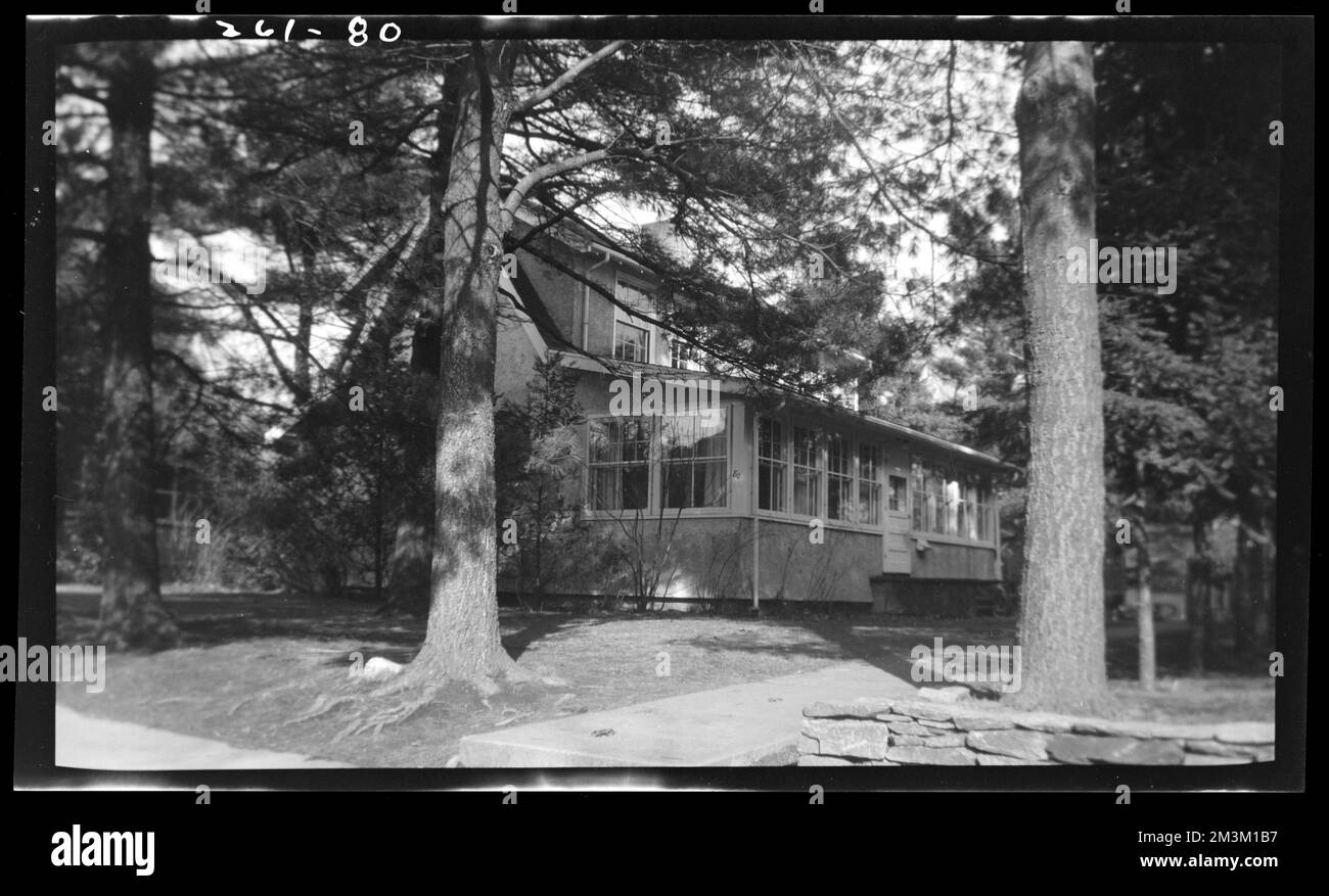 Pinewood Road #80 , Houses. Needham Building Collection Stock Photo - Alamy