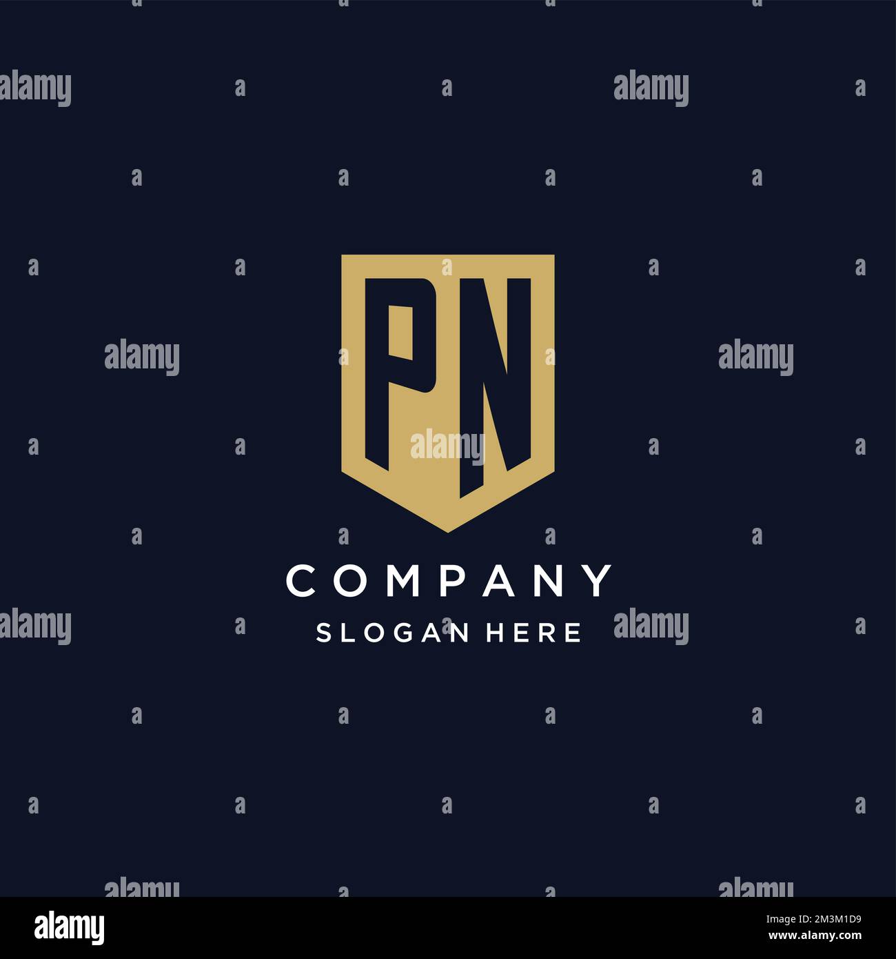 PN monogram initials logo design with shield icon template Stock Vector Image & Art - Alamy