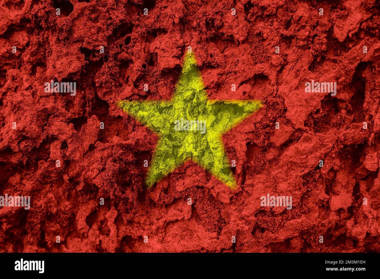 vietnam flag texture as background Stock Photo - Alamy