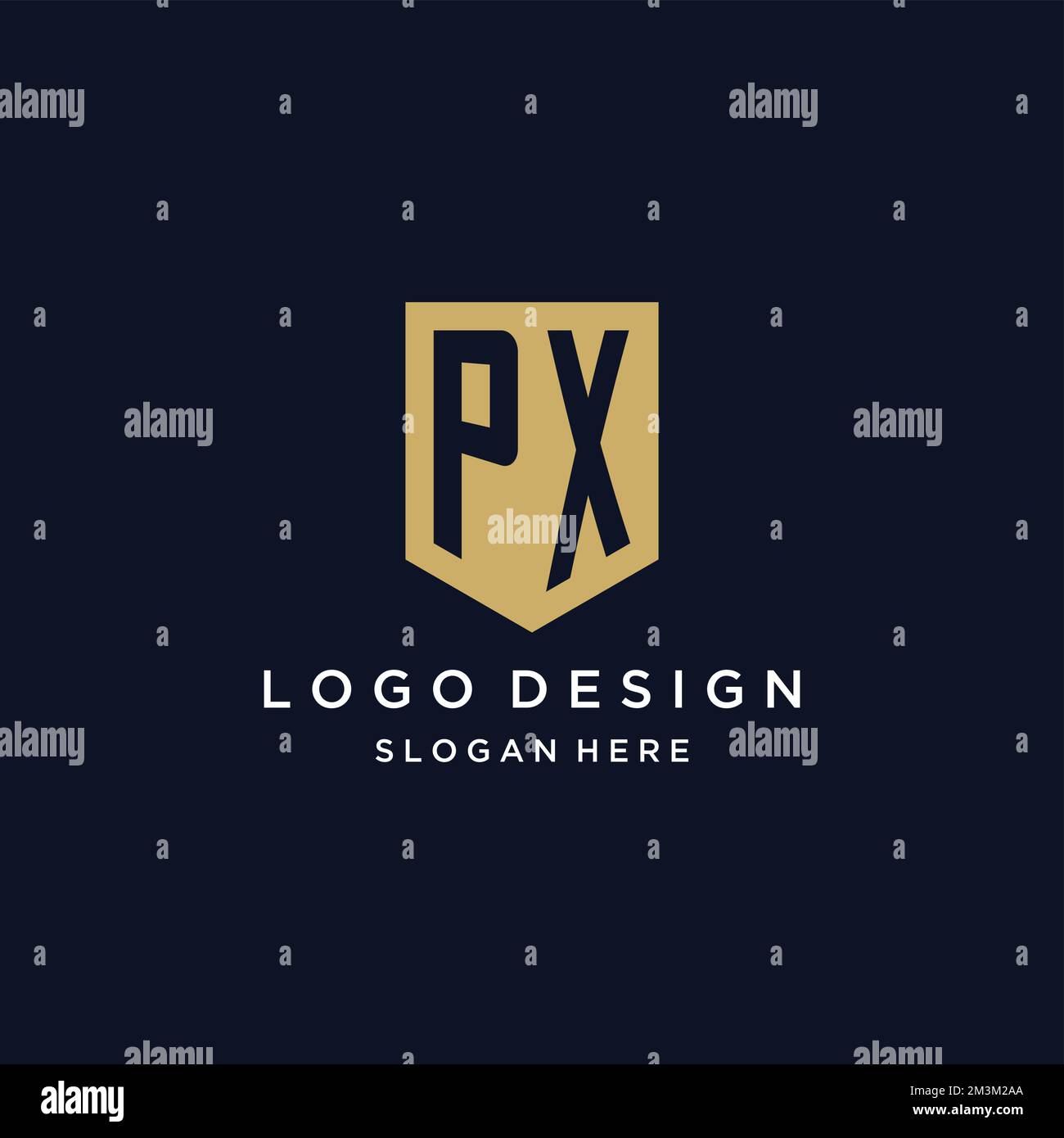 PX monogram initials logo design with shield icon template Stock Vector Image & Art - Alamy