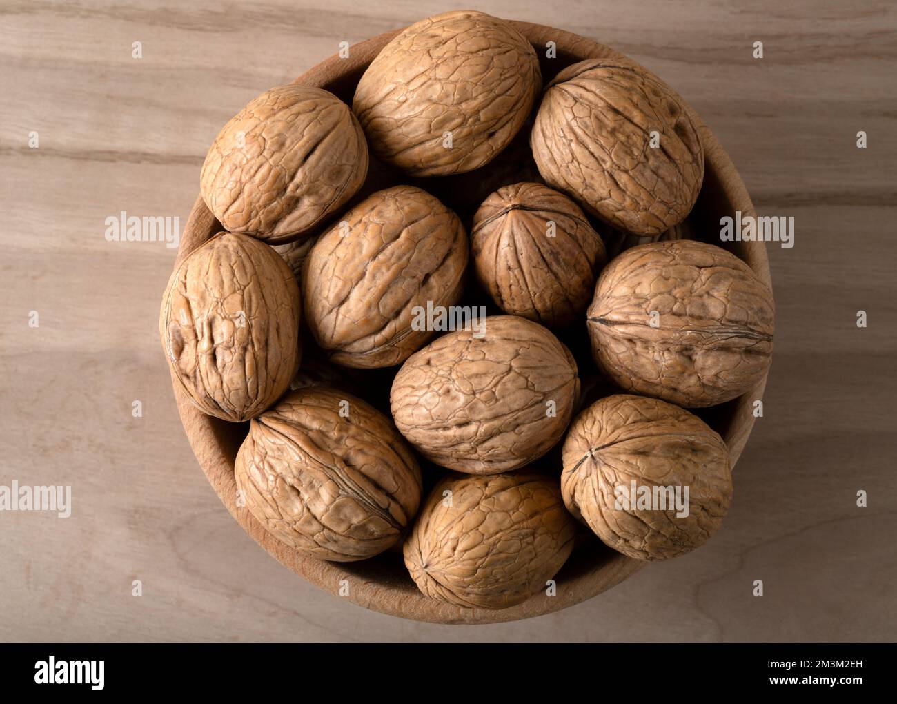 Walnuts top view hi-res stock photography and images - Alamy