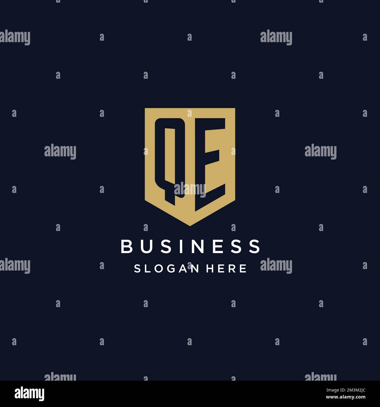 Qe initials logo hi-res stock photography and images - Alamy