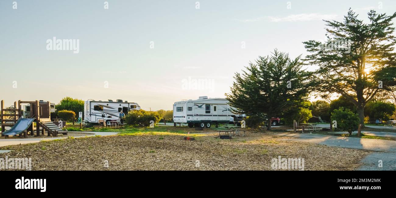 Oceano, California, USA - December 14, 2022. Oceano campground for RV ...