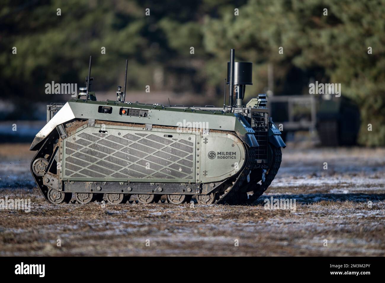 15 December 2022, Brandenburg, Brück: A THeMIS (Tracked Hybrid Modular ...
