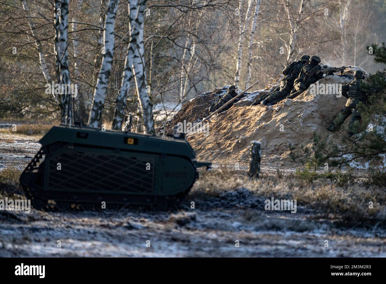 15 December 2022, Brandenburg, Brück: A THeMIS (Tracked Hybrid Modular ...