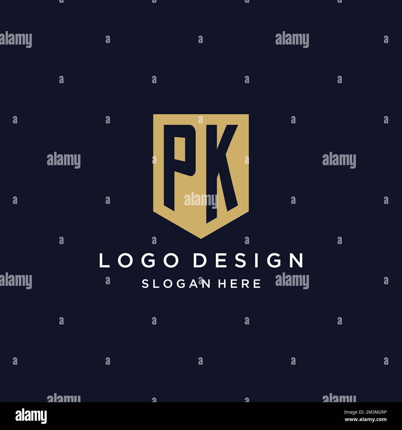PK monogram initials logo design with shield icon template Stock Vector Image & Art - Alamy