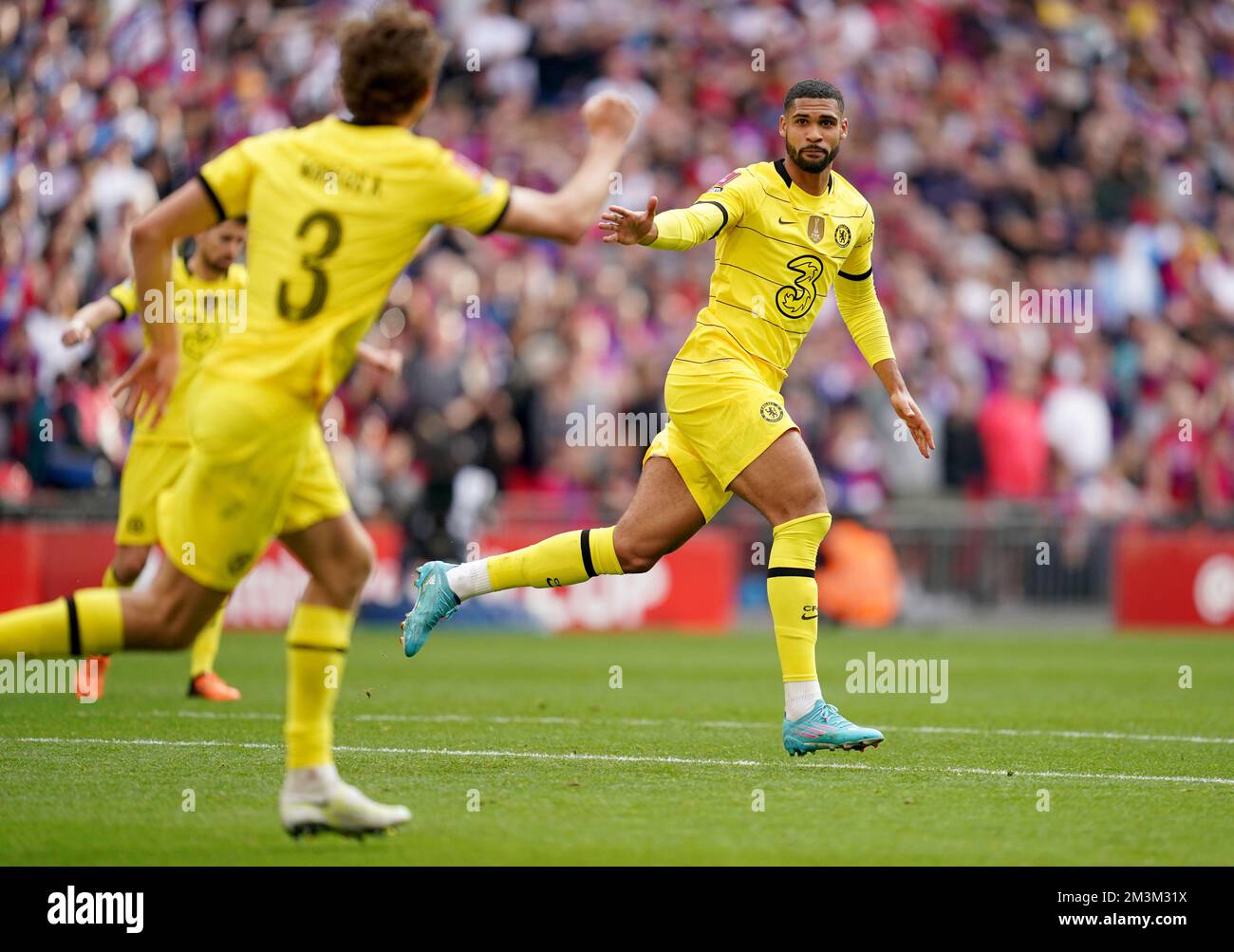 File photo dated 17-04-2022 of Ruben Loftus-Cheek celebrating scoring ... File photo dated 17-04-2022 of Ruben Loftus-Cheek celebrating scoring ...