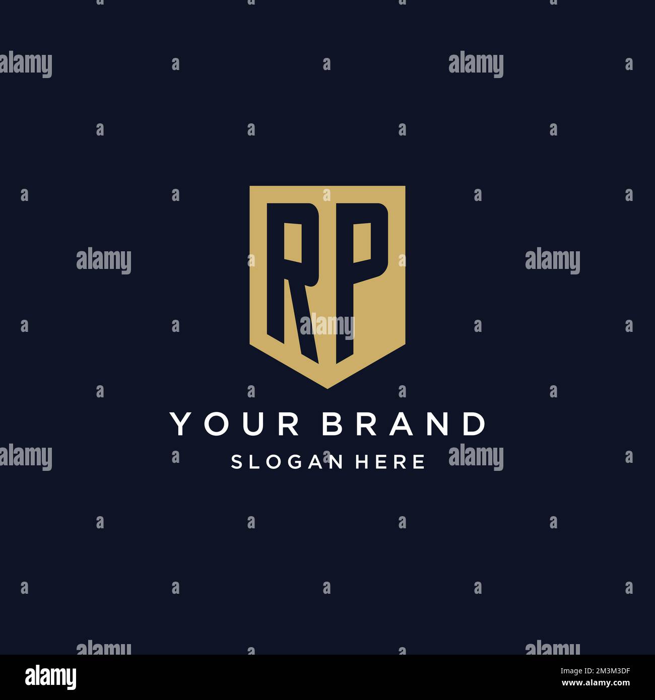 RP monogram initials logo design with shield icon template Stock Vector Image & Art - Alamy
