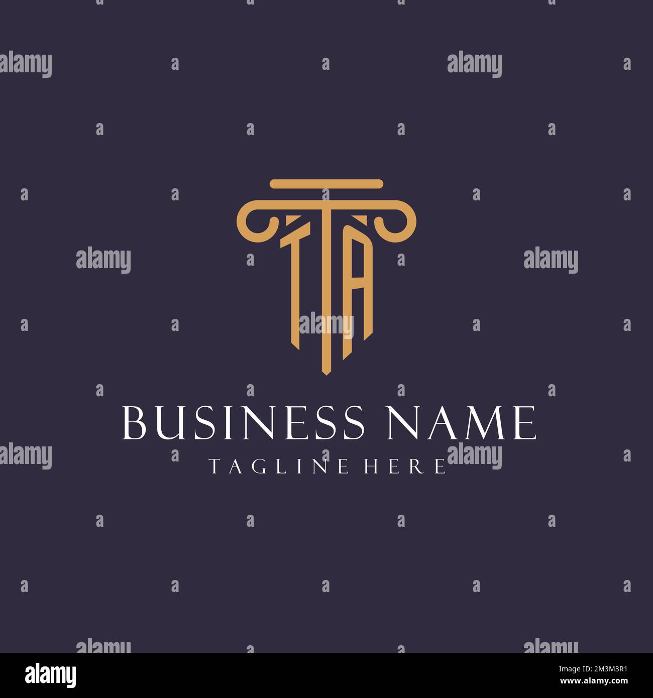 TA monogram initials design for law firm, lawyer, law office with ...