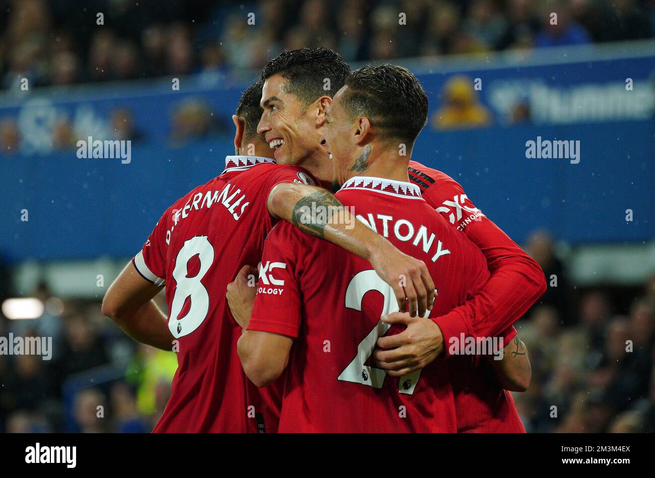 File photo dated 09-10-2022 of Cristiano Ronaldo (centre) who scored ...