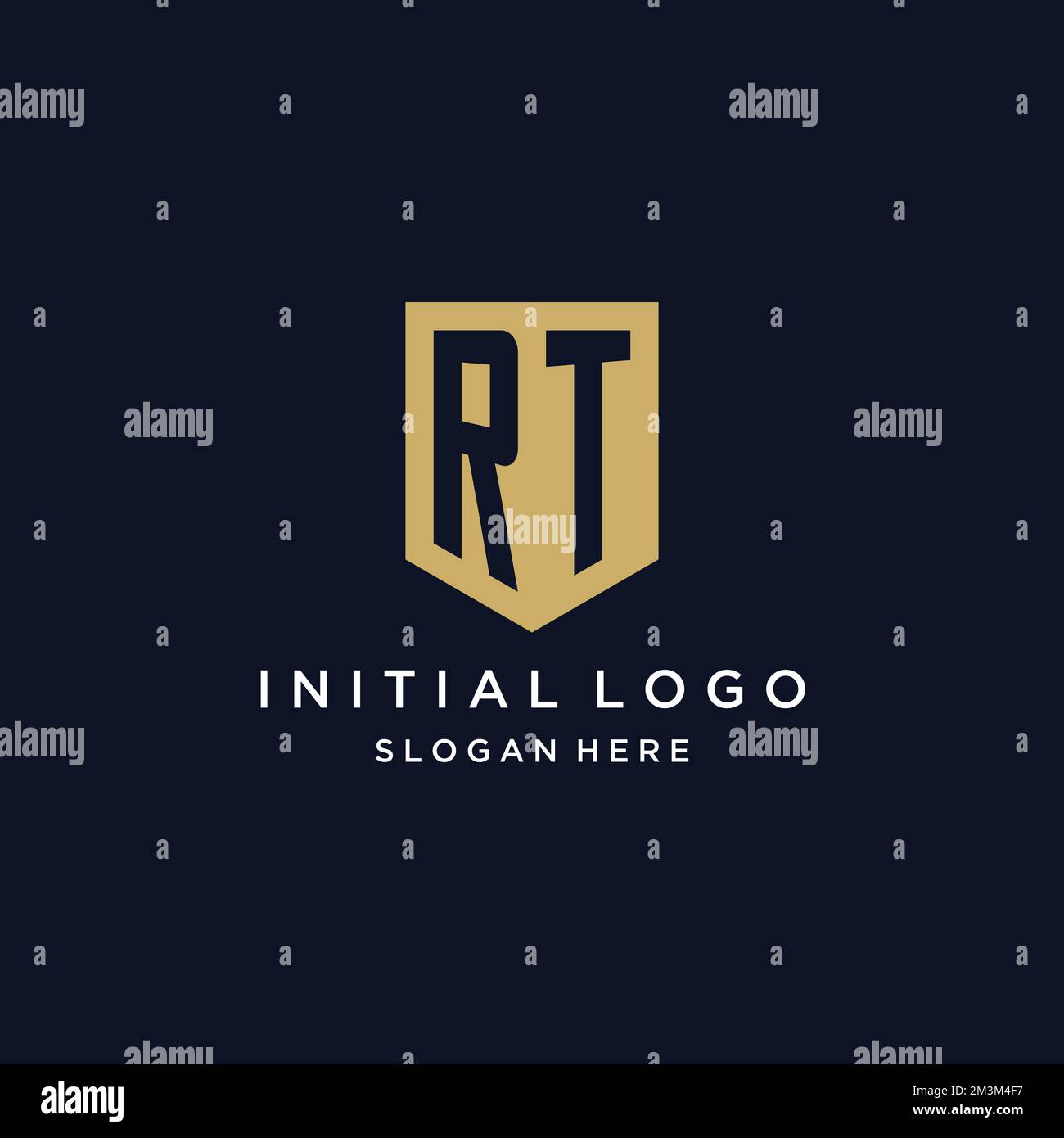 RT monogram initials logo design with shield icon template Stock Vector Image & Art - Alamy