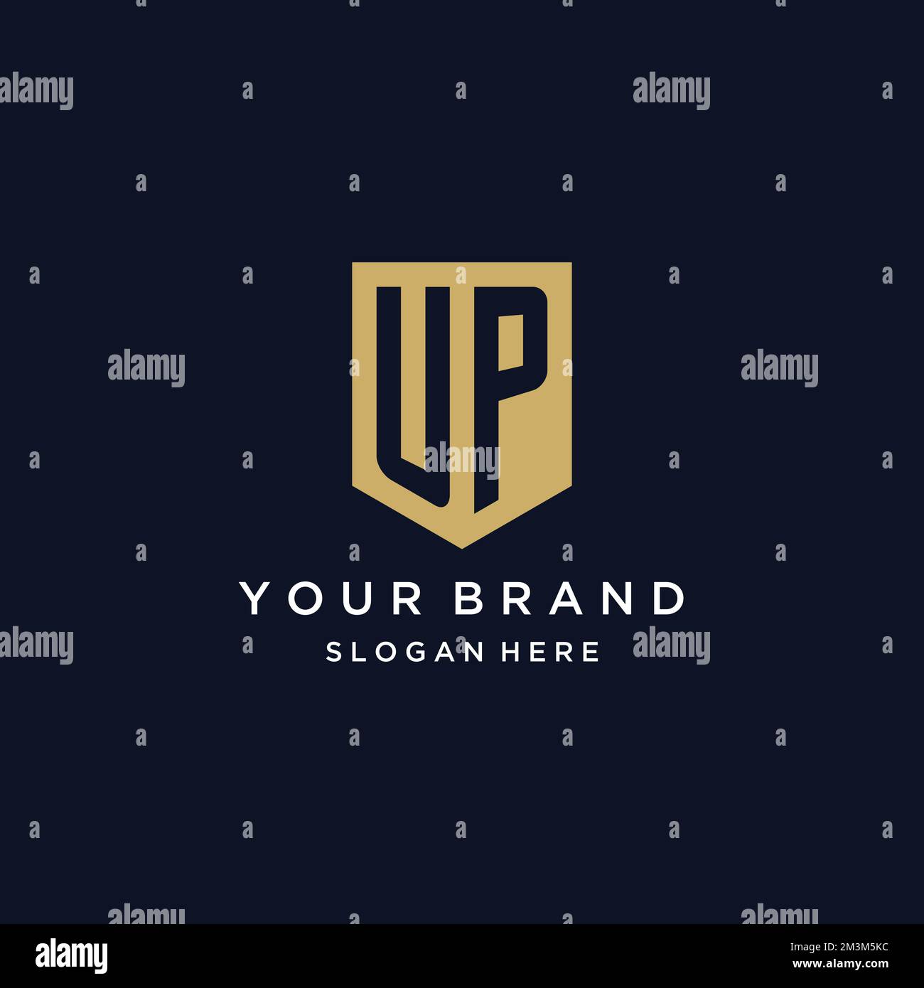 Up initials logo hi-res stock photography and images - Alamy