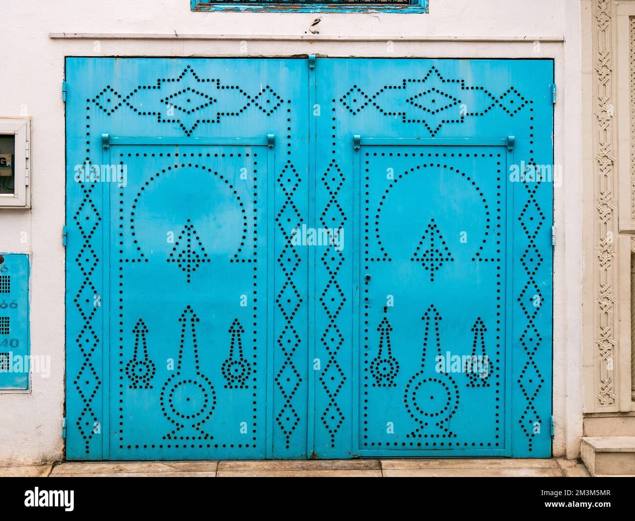 The Doors and Gates of Tunisia - Blue horizontal Stock Photo - Alamy