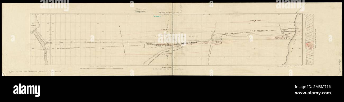 Plan and section, Salmon River gold district, Halifax Co., N.S ...