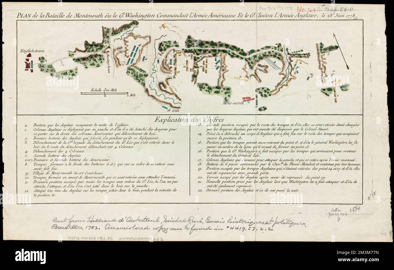 Battle monmouth map hi-res stock photography and images - Alamy