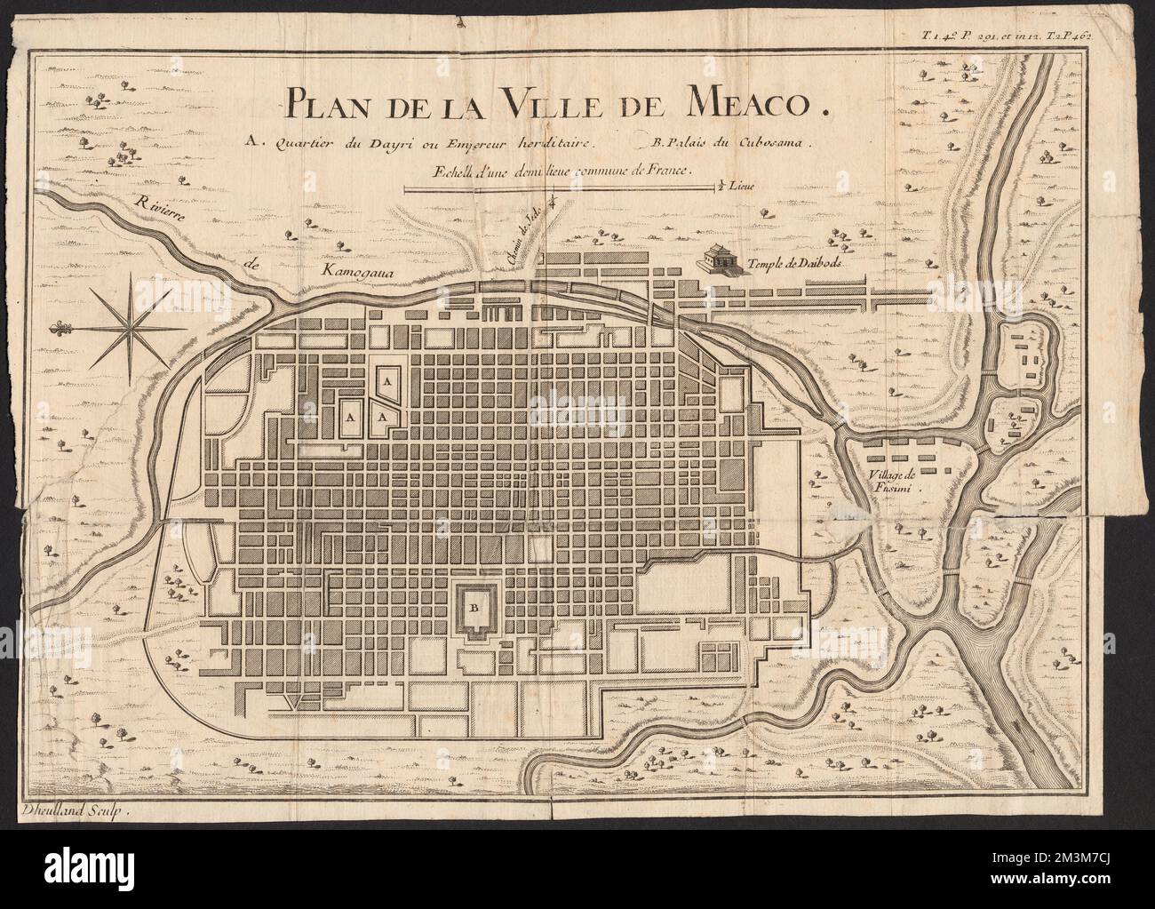Plan de la ville de Meaco , Cities & towns. Ralph Finos Map Collection ...