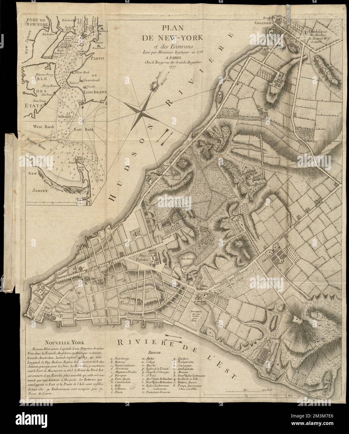 Plan de New-York et des environs , New York N.Y., Maps, Early works to ...