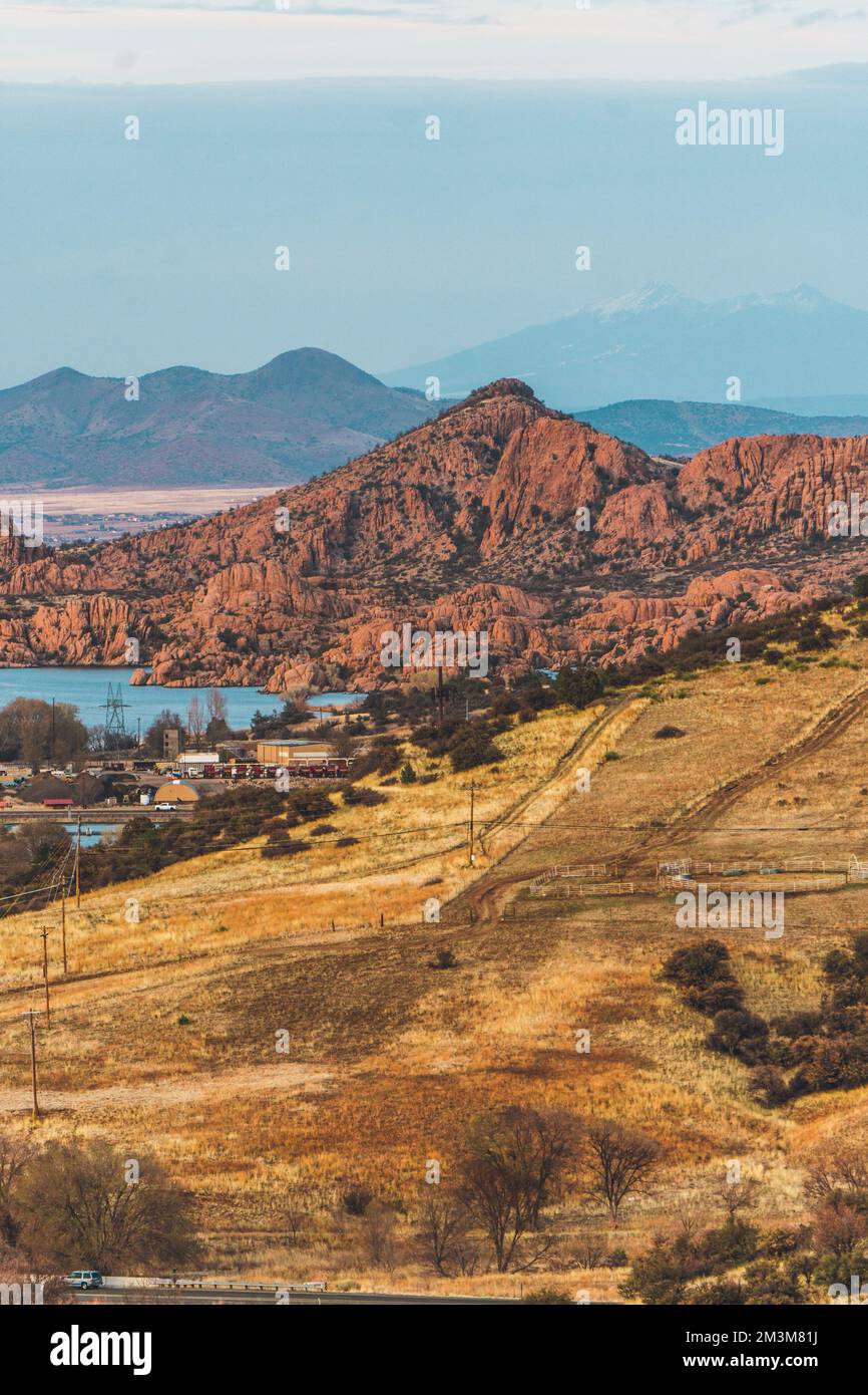 Sunset in Prescott arizona Stock Photo - Alamy