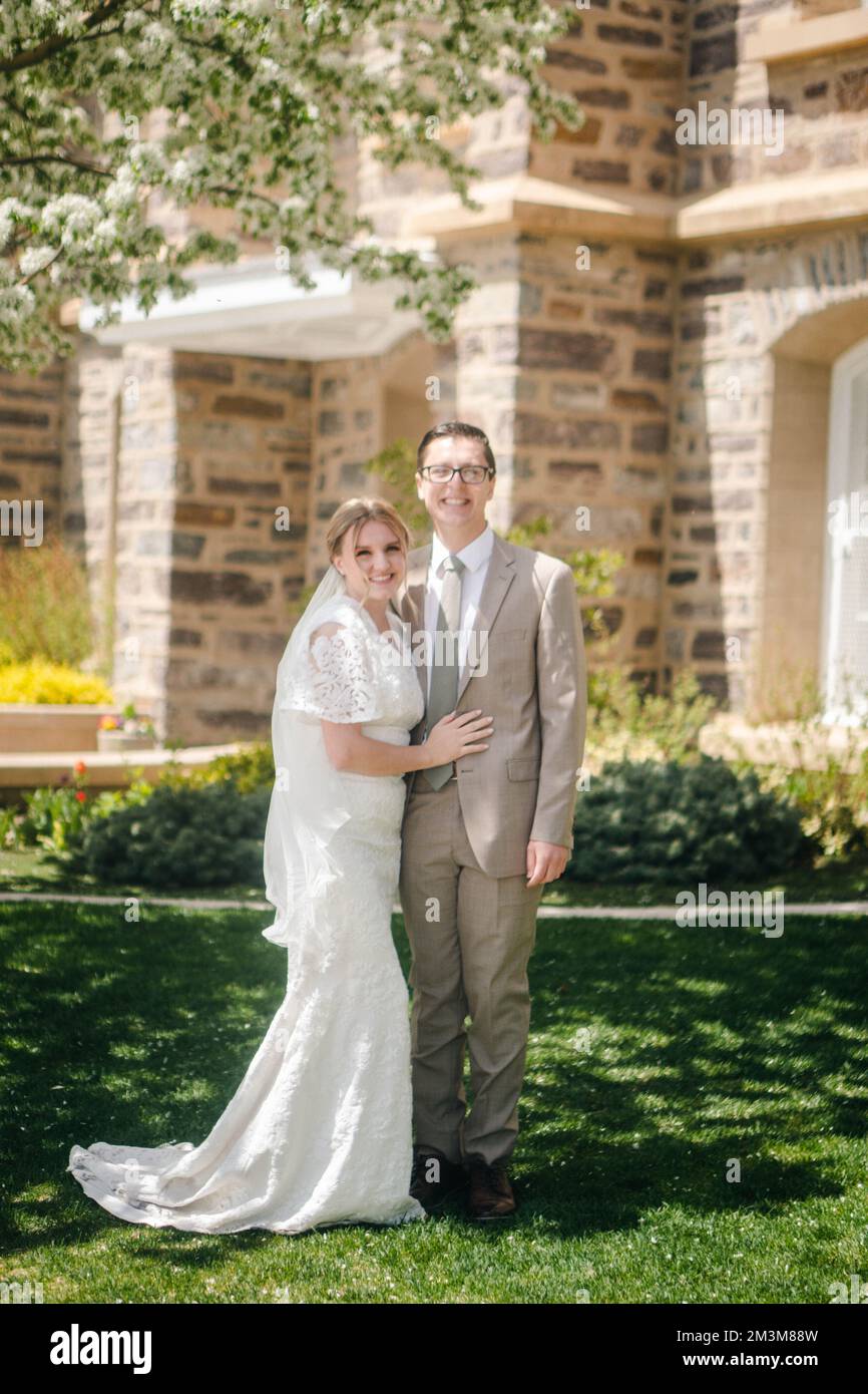 husband and wife getting married Stock Photo - Alamy