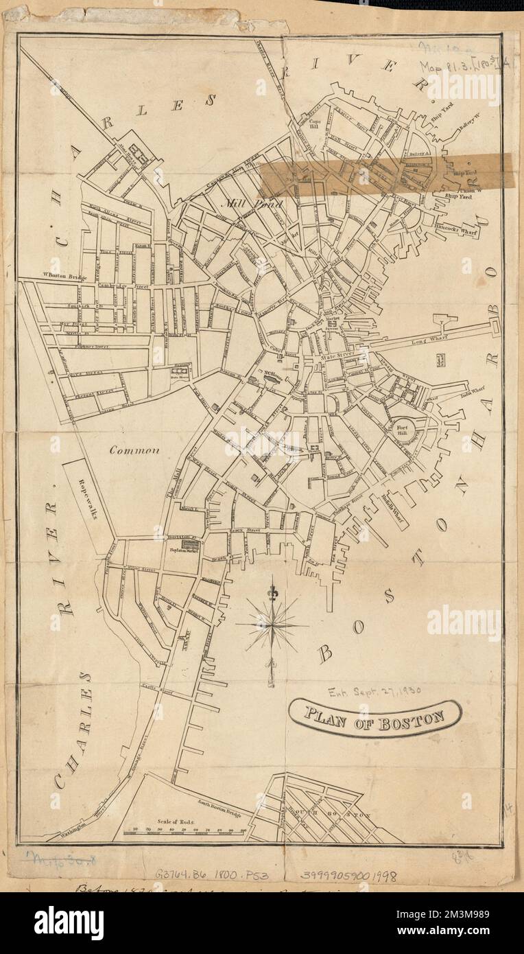 Plan of Boston , Boston Mass., Maps Norman B. Leventhal Map Center ...