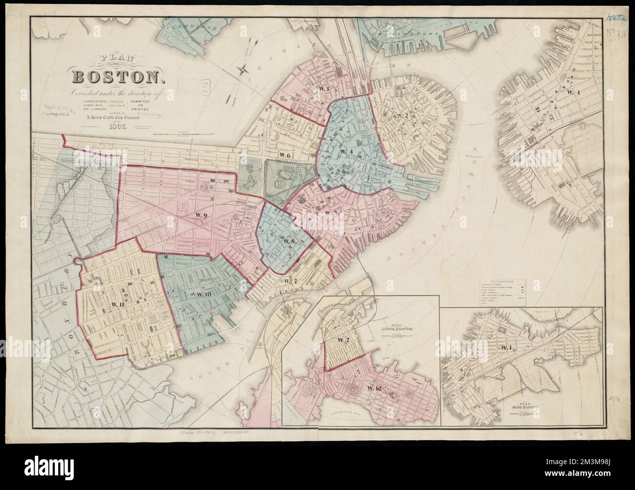 Plan of Boston , Boston Mass., Maps Norman B. Leventhal Map Center ...
