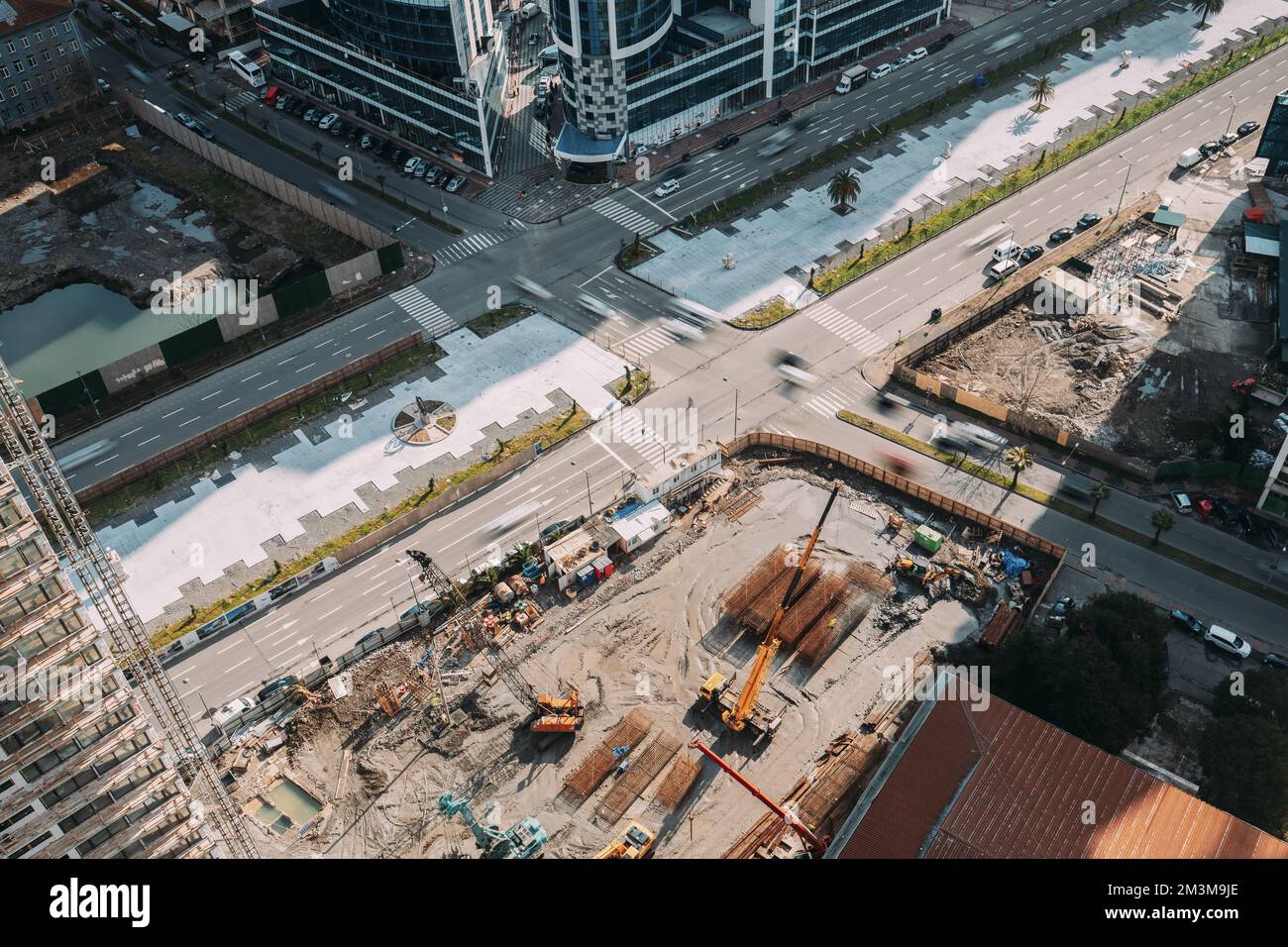 Development Multistorey Residential Building construction area ...
