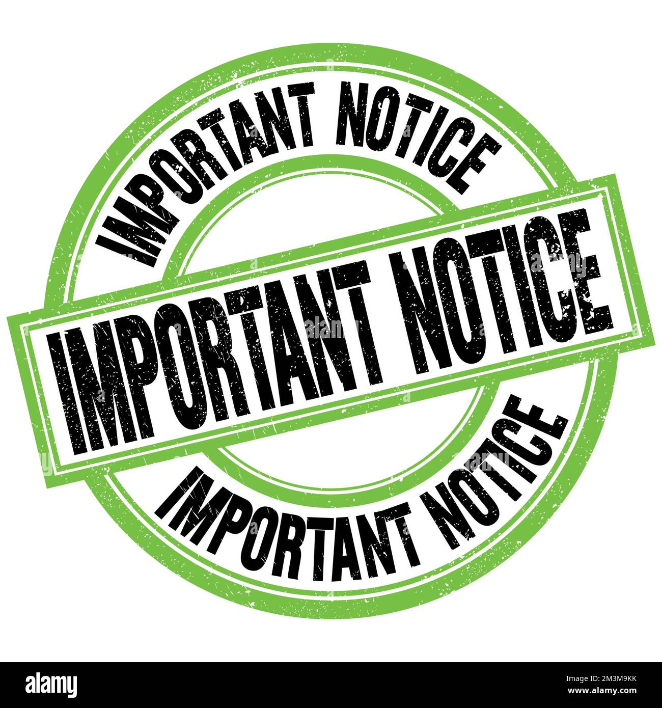 Important notice stamp Cut Out Stock Images & Pictures - Alamy
