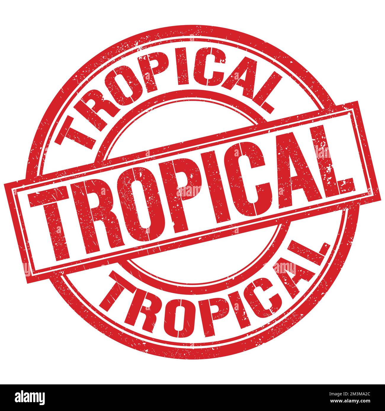 TROPICAL text written word on red round stamp sign Stock Photo - Alamy