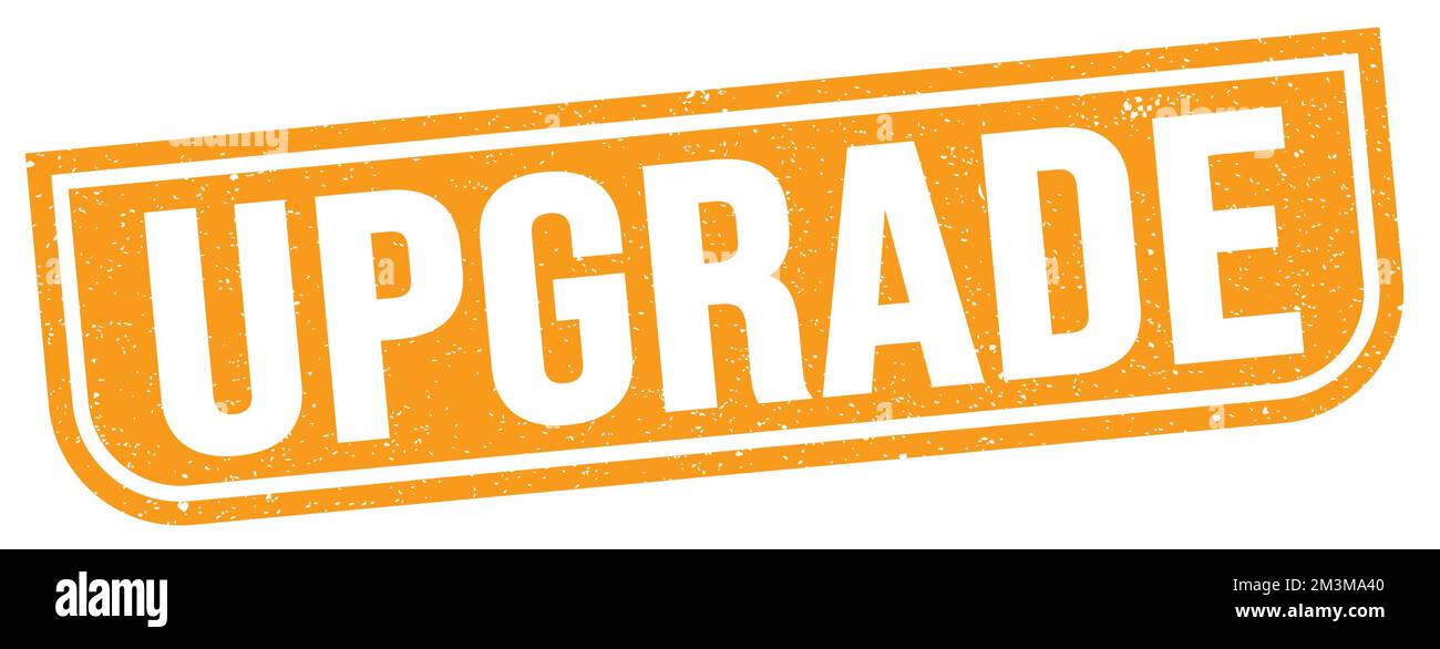 Upgrade text written word hi-res stock photography and images - Alamy