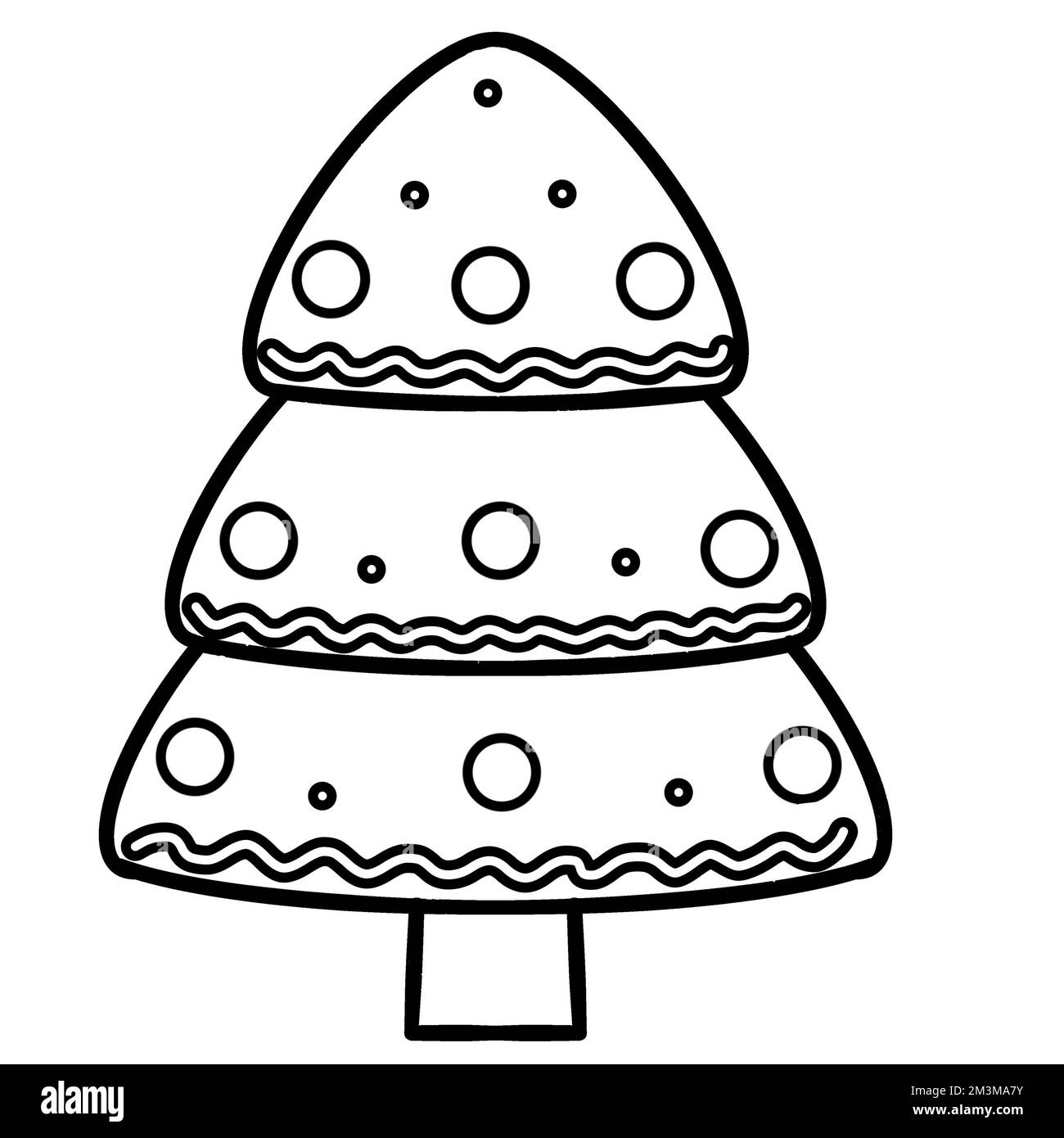 Christmas tree, JPEG illustration for stickers, creating patterns ...