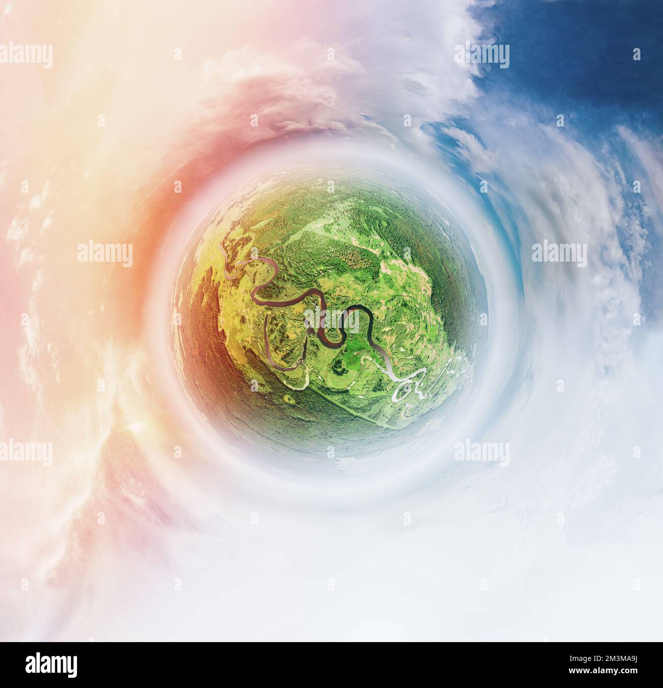 Aerial planet view park hi-res stock photography and images - Alamy