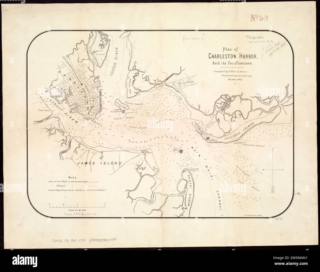 Plan of Charleston Harbor, and its fortifications , Fortification ...