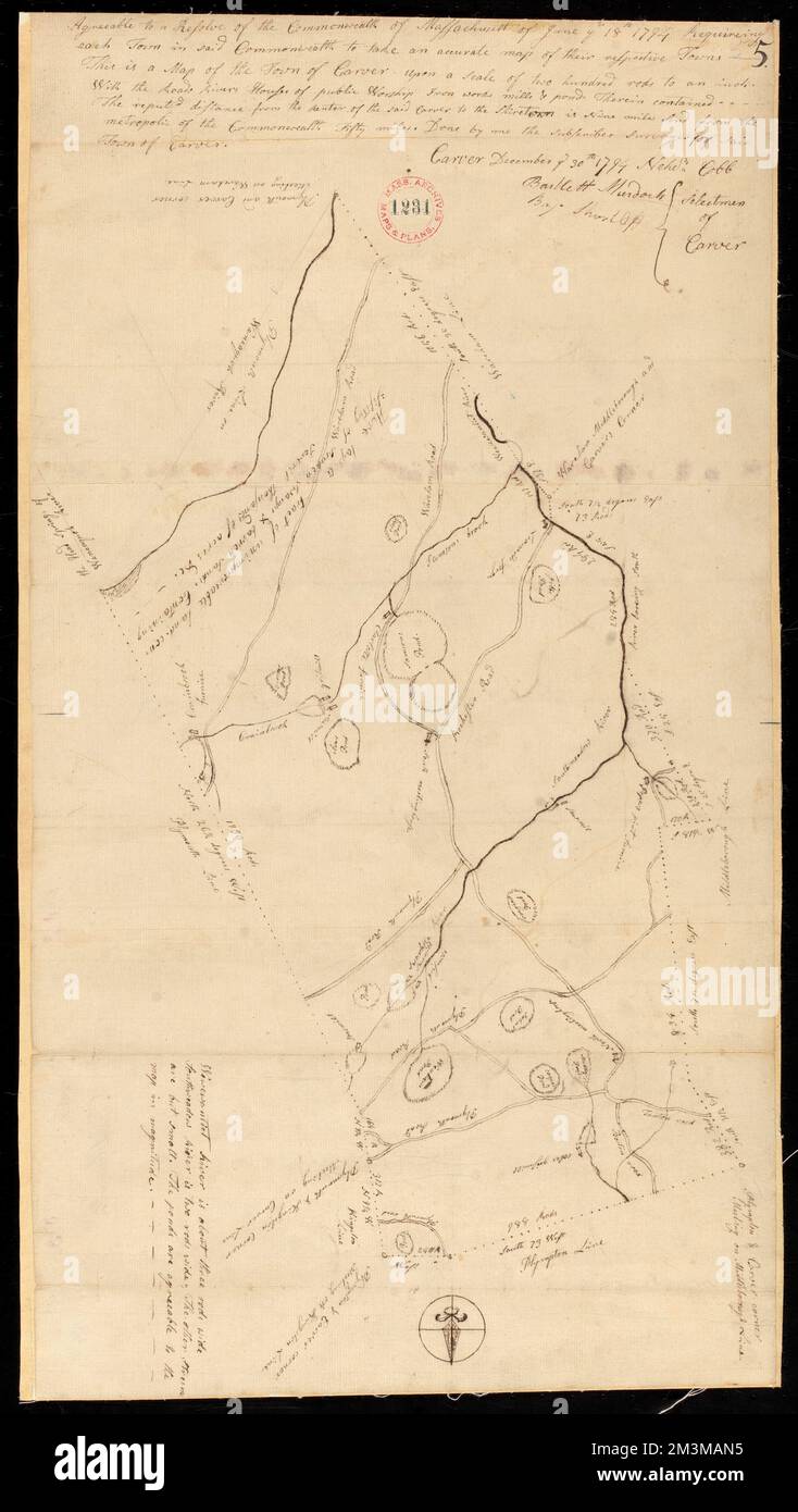 Carver outline map hi-res stock photography and images - Alamy