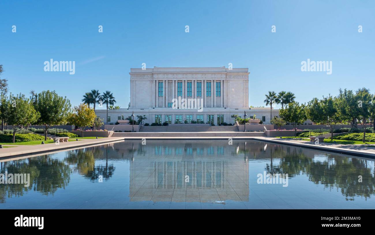 The mesa lds temple Stock Photo - Alamy