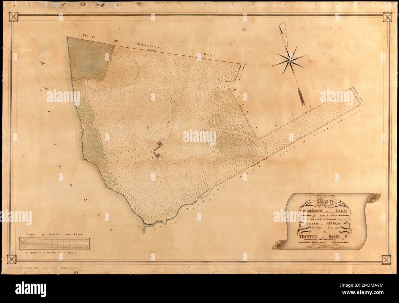 Plan of Coleman's Farm in Newington containing 13 acres - 125 rods ...