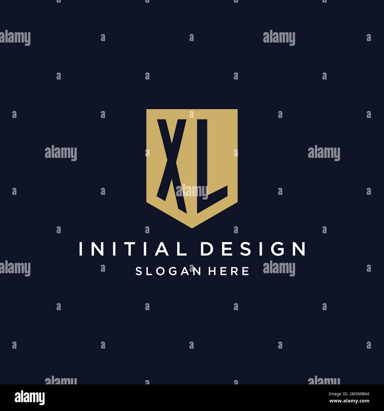 Xl initials logo hi-res stock photography and images - Alamy
