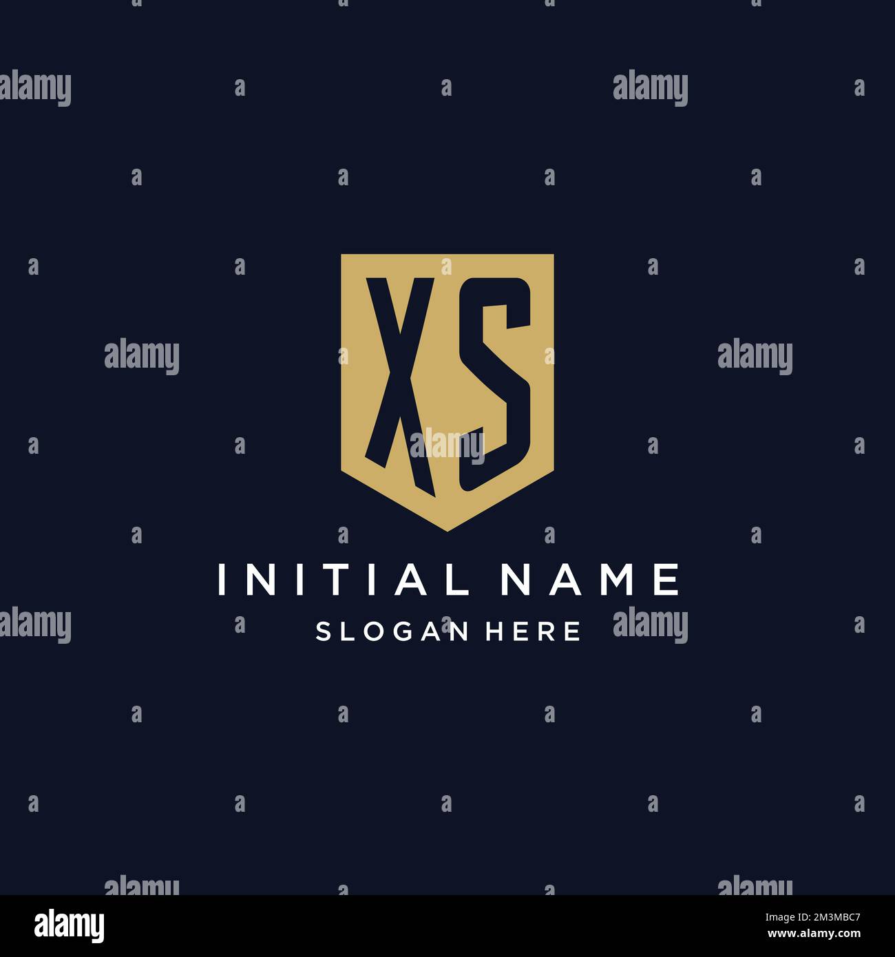 XS monogram initials logo design with shield icon template Stock Vector Image & Art - Alamy