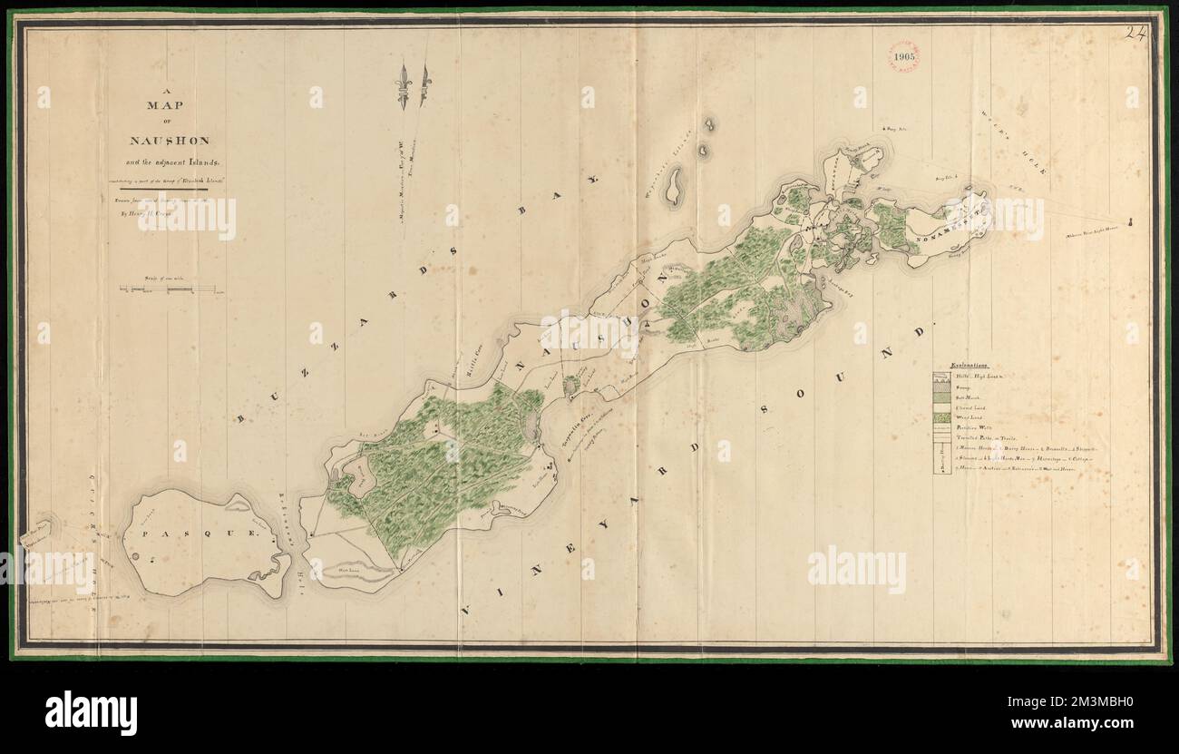 Plan of Elizabeth Islands (Naushon, Pasque, and the Wepeckalt Islands ...