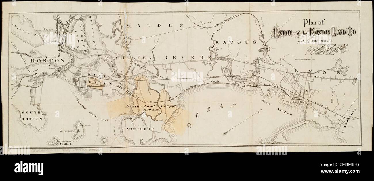 Plan of estate of the Boston Land Co. and surroundings , Boston Land Co ...