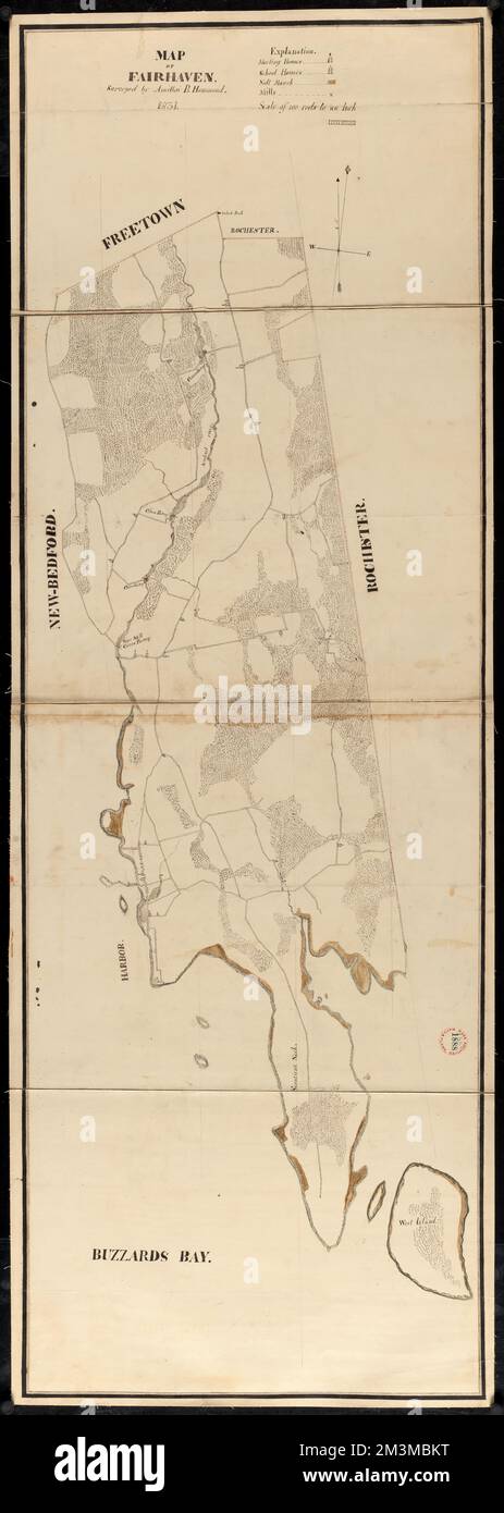Map of fairhaven hi-res stock photography and images - Alamy