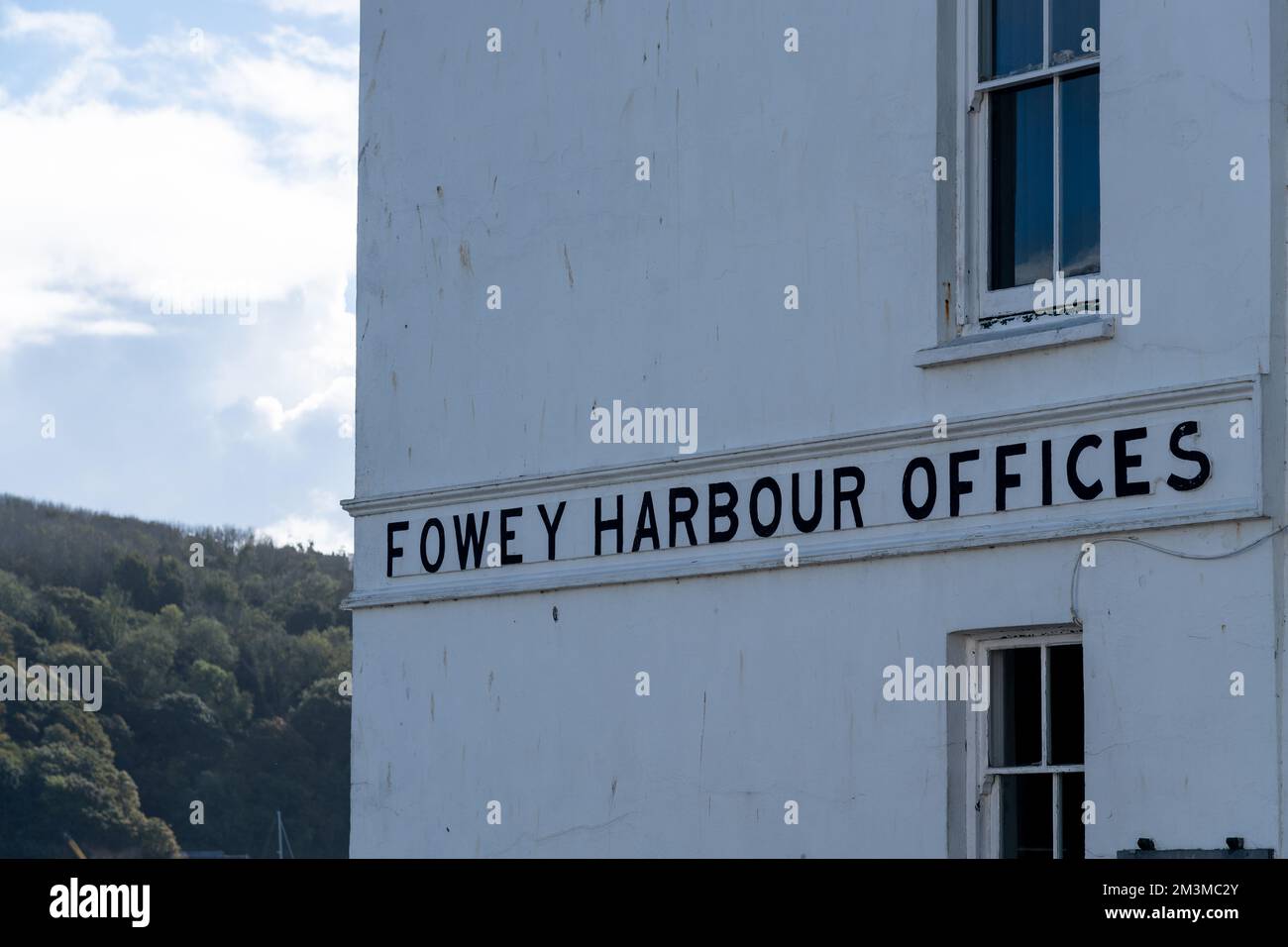 The pretty harbour villages of Fowey and Polruan on the South Cornish ...