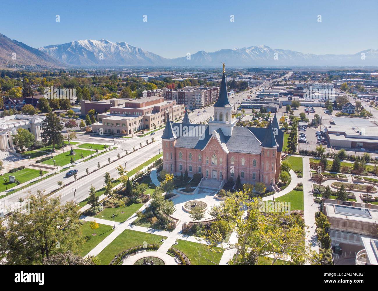 Provo lds temple Stock Photo - Alamy