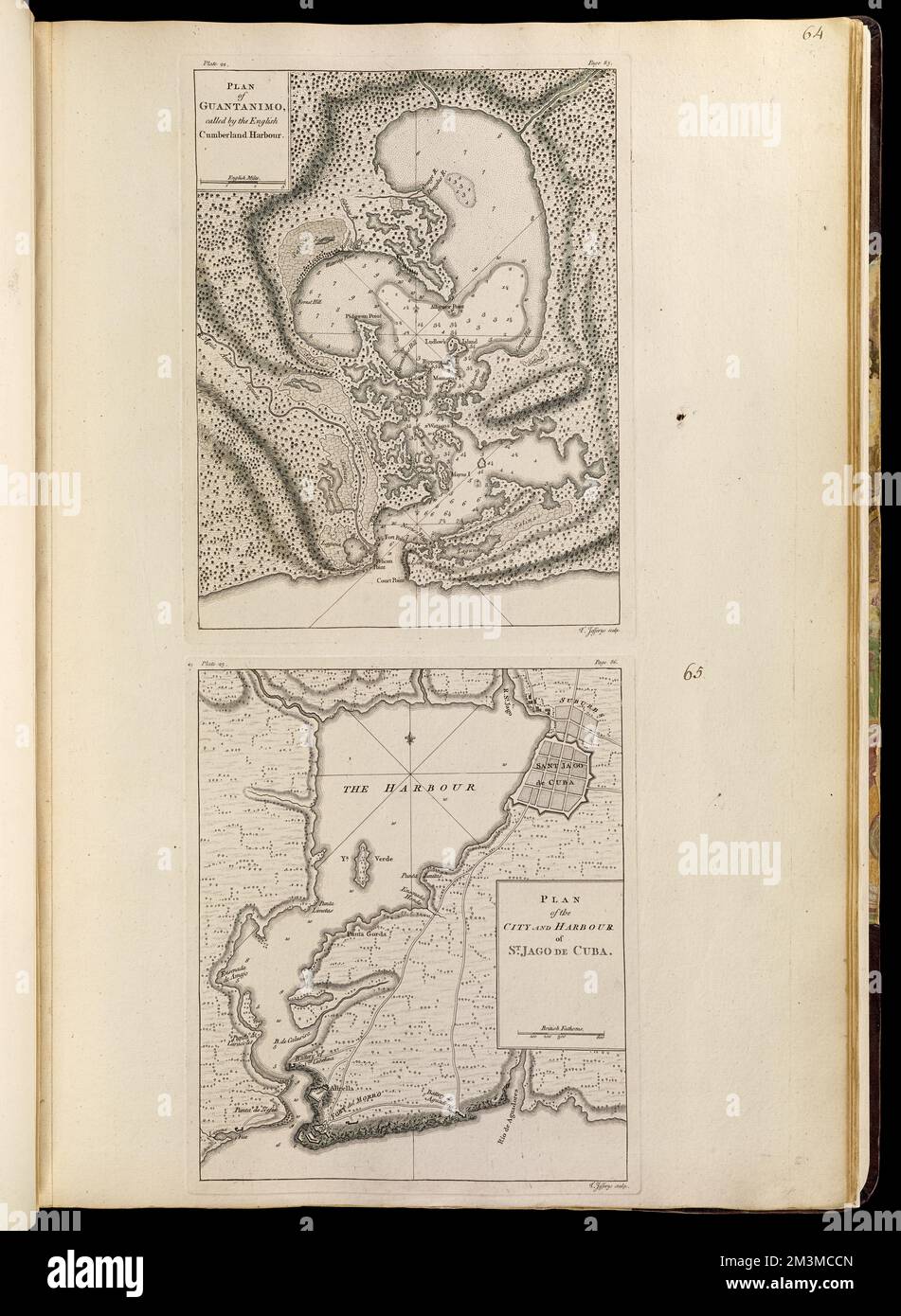Plan of Guantanimo, called by the English Cumberland Harbor ; Plan of ...